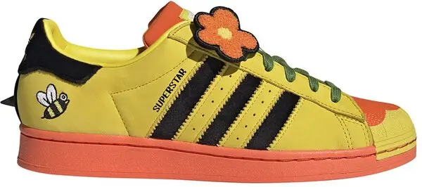 Adidas Superstar Melting Sadness Bee Sneakers - Yellow/black/orange