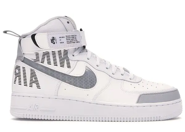 Nike Force 1 High Under Construction - Cool Grey/wolf Grey/pure Platinum