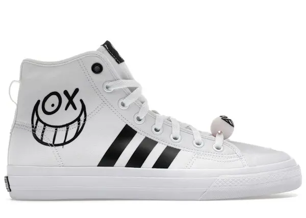 Adidas Nizza Hi Andre Saraiva Love Union Sneakers - Footwear White/core Black/semi Pink Glow
