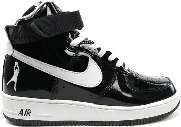 Nike Air Force 1 High Sheed Patent Sneakers - Black/white