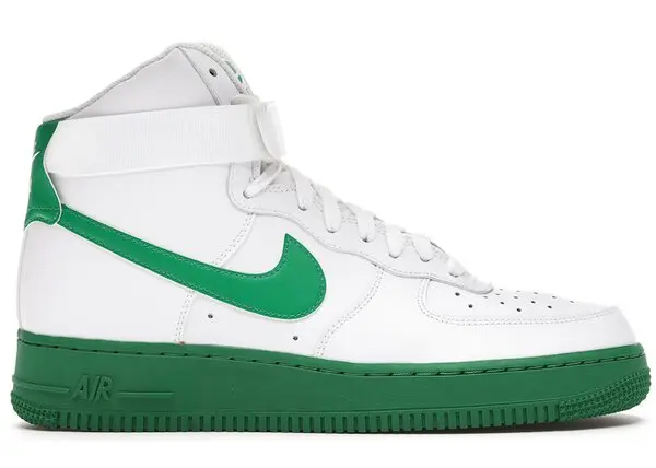Nike Air Force 1 High Green Midsole - White/lucky Green