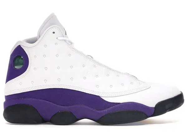 JORDAN Retro Lakers - White/black/court Purple