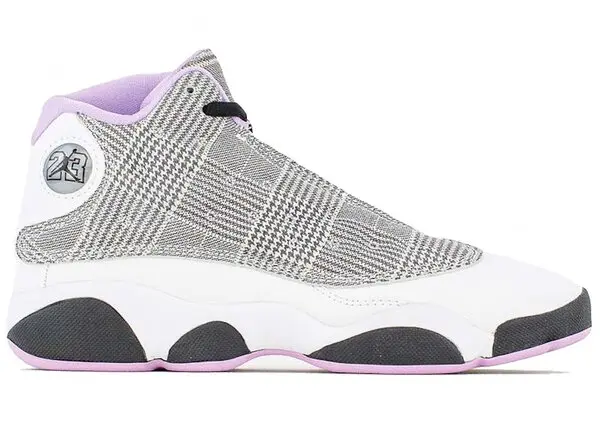 JORDAN 13 Retro Houndstooth High-top Sneakers - Black/lilac/white