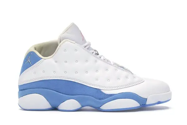 JORDAN 13 Retro Low Uni Sneakers - White/metallic Silver/university Blue