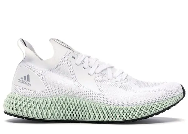 Adidas Alphaedge 4d Reflective Sneakers - Cloud White/silver Metallic/core Black