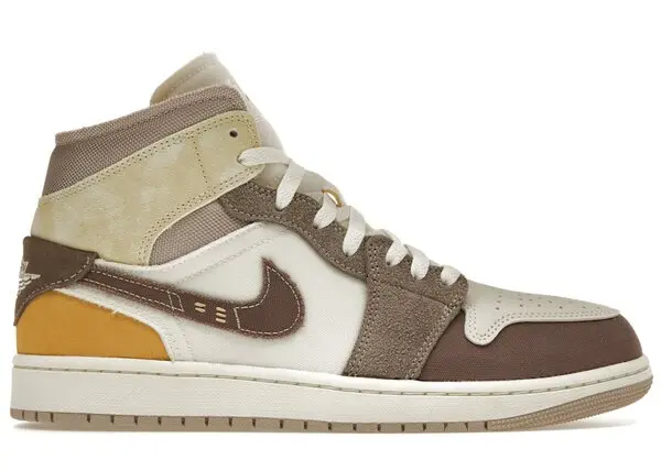 JORDAN 1 Mid Se Craft Sneakers - Sail/taupe Haze/fossil Stone