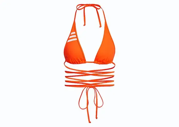 Adidas Ivy Park Wrap Bikini Top - Solar Orange
