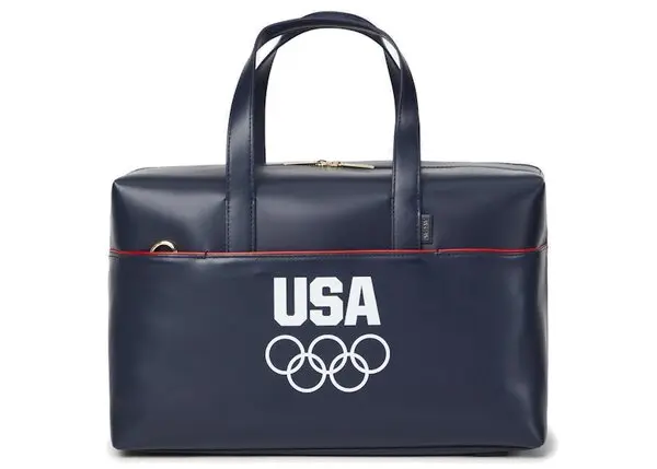 Kith For Team Usa & Away Leather Everywhere Bag - Navy Blue
