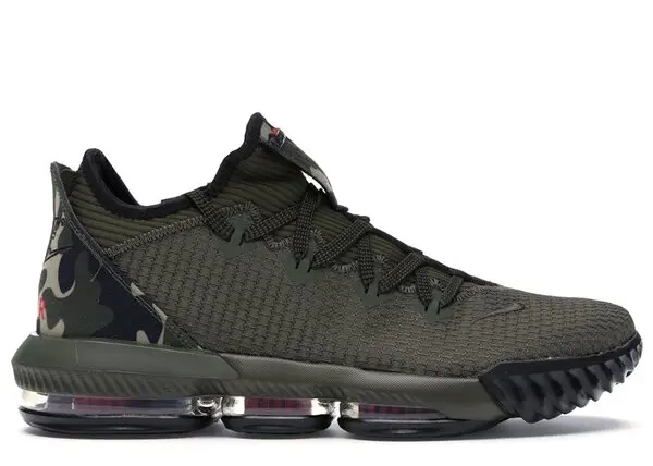 Nike Lebron 16 Low Camo - Cargo Khaki/black/neutral Olive