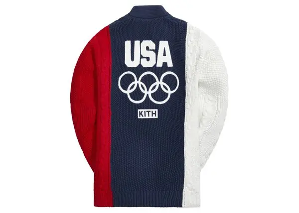 Kith For Team Usa Cable Knit Cardigan - Nocturnal