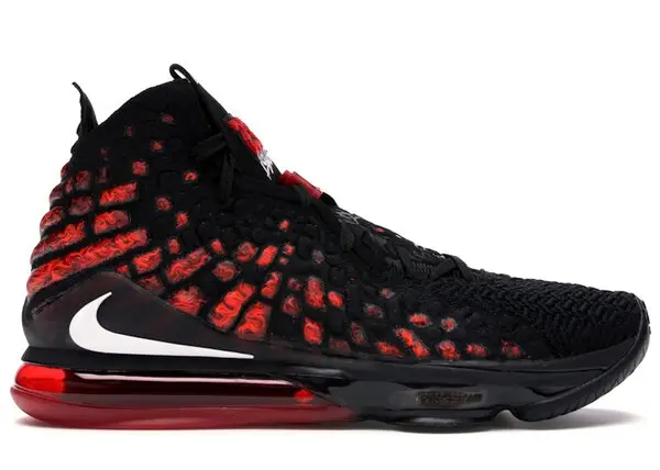 Nike Lebron 17 Infrared Sneakers - Black/university Red/white