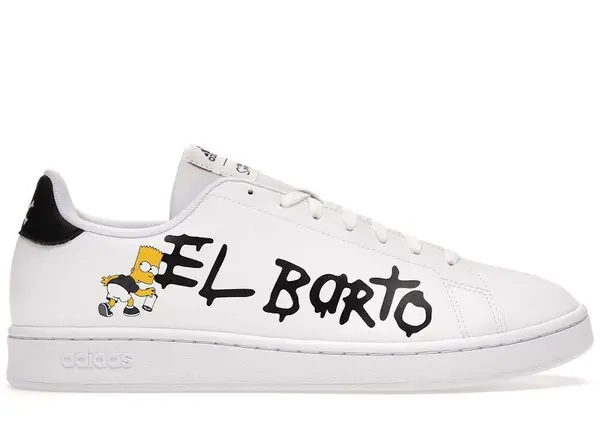 Adidas Advantage Simpsons El Barto Sneakers - Cloud White/core Black