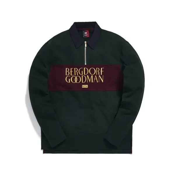 Kith For Bergdorf Goodman Long Sleeve Quarter Zip