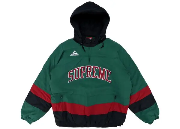 Supreme Puffy Hockey Pullover - Dark Green