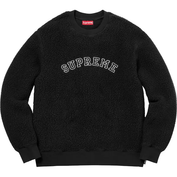 Supreme Polartec Deep Pile Crewneck Sweatshirt