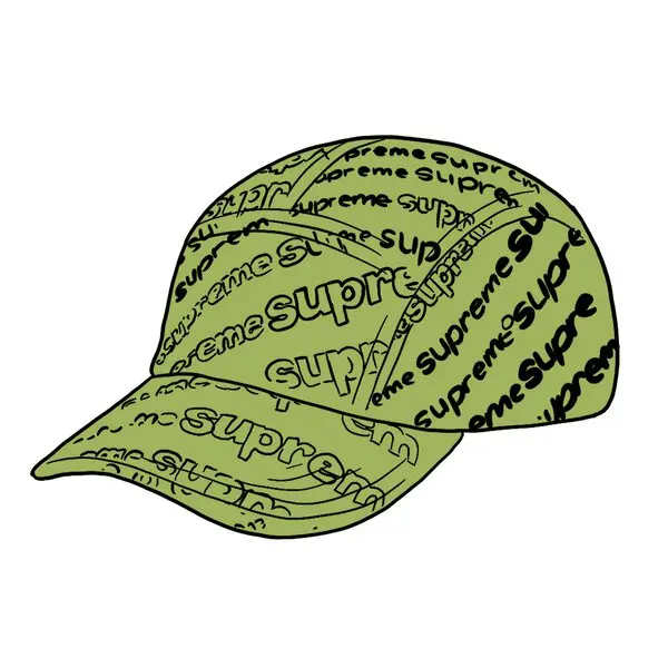 Supreme Radial Camp Cap - Lime