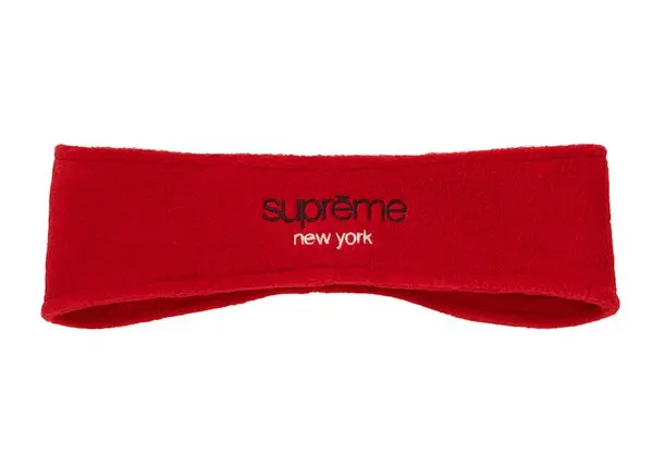 Supreme Polartec Headband - Red