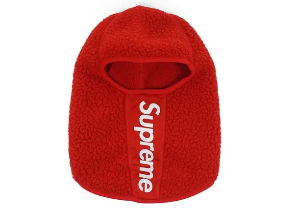 Supreme Polartec Deep Pile Balaclava - Red