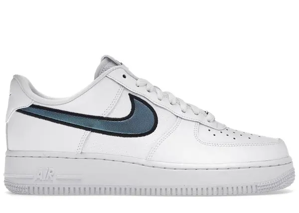 Nike Air Force 1 Iridescent Swoosh - White/grey Haze/black