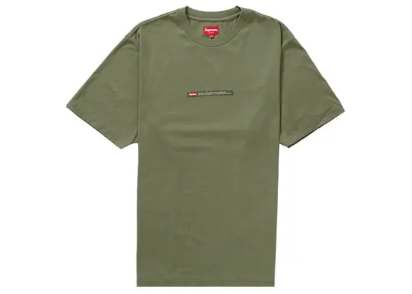 Supreme Property Label Short Sleeve Top - Olive