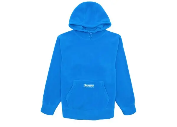 Supreme Polartec Hooded Sweatshirt - Bright Blue