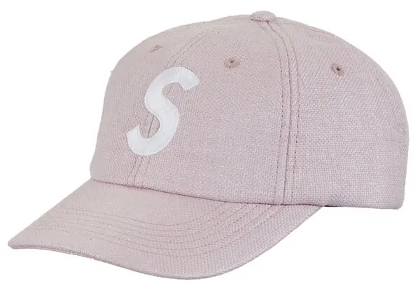 Supreme Raffia S Logo 6-panel Cap - Lilac