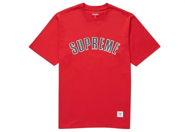 Supreme Printed Arc Short Sleeve Top - Red