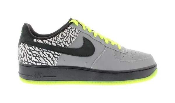 Nike Air Force 1 Low 112 Pack Sneakers - Metallic Silver/blackone-colorneon Yellow