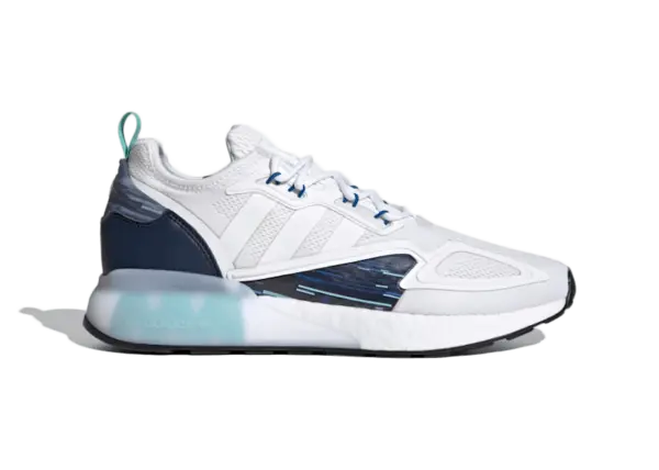 Adidas Zx 2k Boost Gaming Pack - Cloud White/cloud White/collegiate Navy