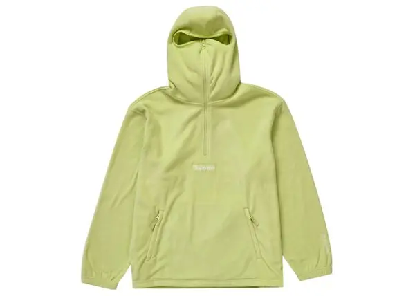 Supreme Polartec Facemask Half Zip Pullover - Lime