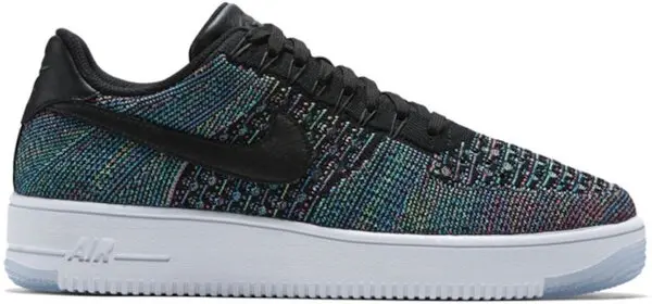 Nike Air Force 1 Low Sneakers - Black/blue Lagoon/voltage Green