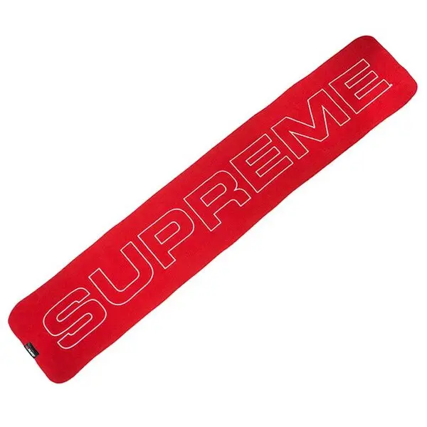 Supreme Polartec Logo Scarf - Red