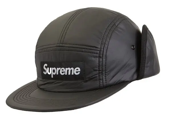 Supreme Primaloft Earflap Camp Cap - Black