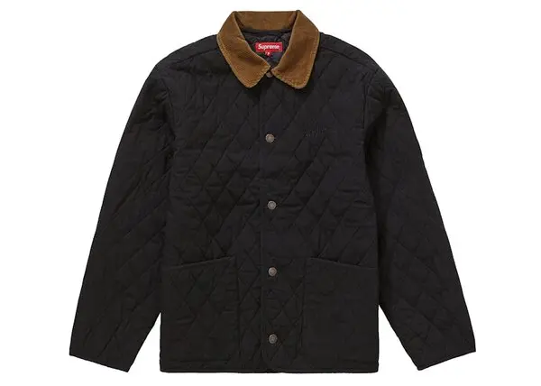 Supreme Quilted Paisley Jacket - Black