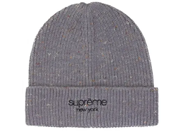 Supreme Rainbow Speckle Beanie - Grey