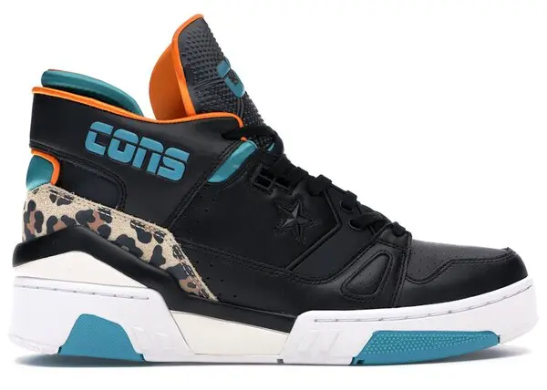 CONVERSE Erx 260 Mid Animal Pack Sneakers - Black/rapid Teal/orange Rind