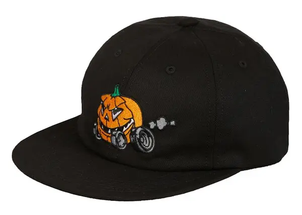 Supreme Pumpkin 6-panel Cap - Black