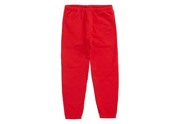 Supreme Quilted Sweatpant - Red