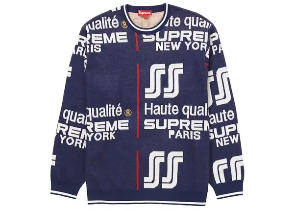 Supreme Qualite Sweater - Navy Blue