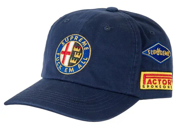 Supreme Racing 6-panel Cap - Navy Blue