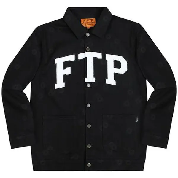 FTP Bullet Hole Denim Jacket - Black