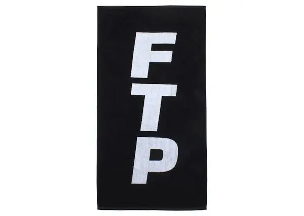 FTP Vertical Logo Towel - Black