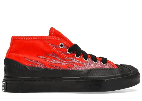 CONVERSE Jack Purcell Chukka Mid Sneakers - Cherry Tomato/black