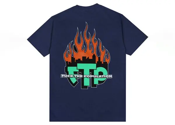 FTP Last Priority Tee Shirt - Navy Blue