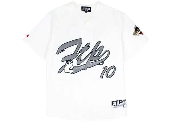 FTP Script Baseball Jersey - White