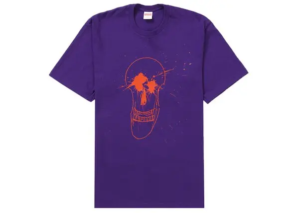 Supreme Ralph Steadman Skull Tee Shirt - Purple