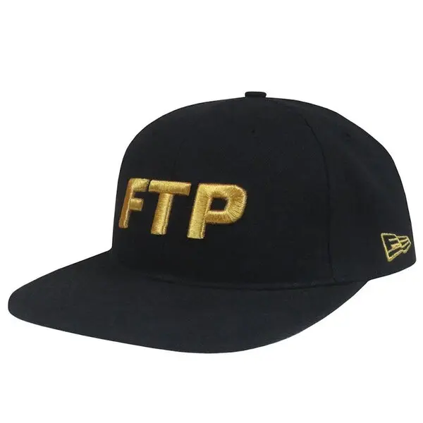 FTP Embroidered Fitted Cap - Black