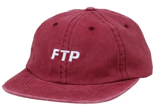 FTP Overdyed Logo Cap - Burgundy