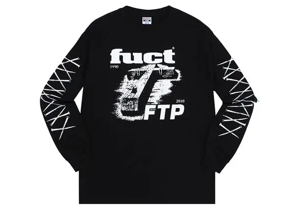 FTP X Fuct Fallen Cross Long Sleeve Tee Shirt - Black