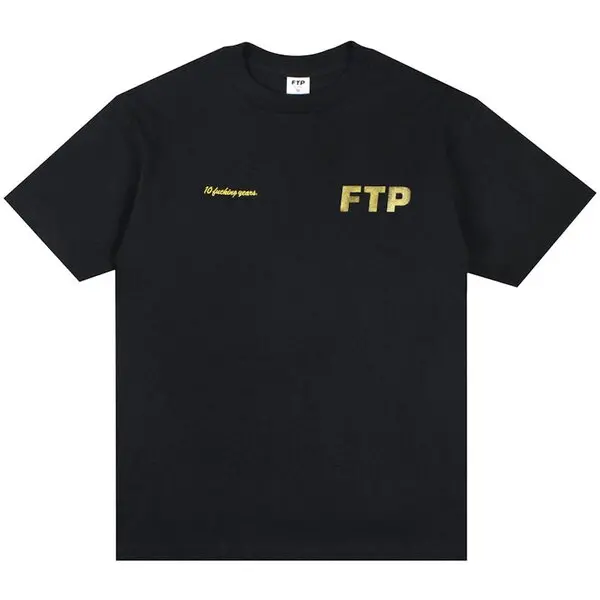 FTP 10 Year Logo Tee Shirt - Black